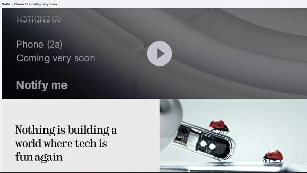 Nothing Phone 2a Flipkart Availability Confirmed Ahead of Launch in India: Full Specs, Design ...