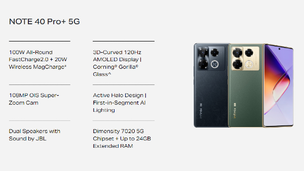 Infinix Note 40 Series Launched with MediaTek SoCs, MagSafe Charging, 120Hz Display: Price ...