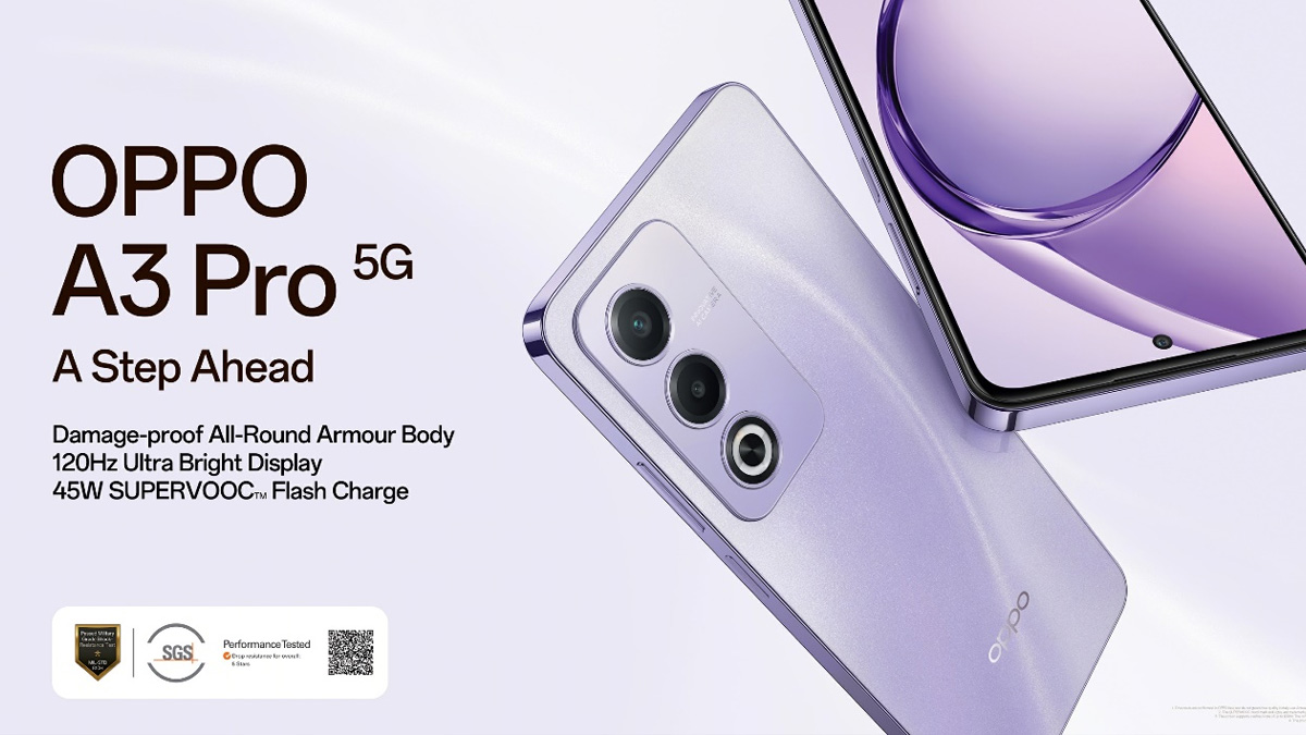 OPPO A3 Pro Arrives With Dazzling Design & Unmatched Durability ...