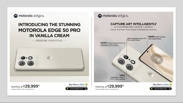 Motorola Edge 50 Pro New Vanilla Cream Color Option Now Available for Purchase in India - Gizbot ...