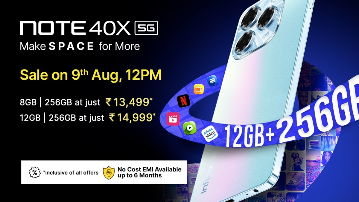 Infinix Note 40X 5G with MediaTek Dimensity 6300 SoC, 120Hz Display ...