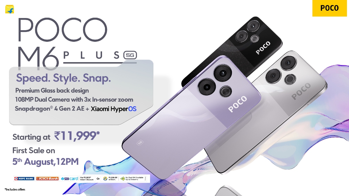 Poco M6 Plus 5G Goes on Sale in India Today via Flipkart: Check Price ...