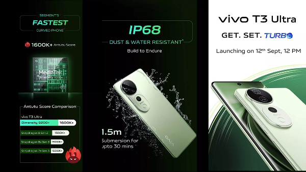 Vivo T3 Ultra with MediaTek Dimensity 9200+ SoC Launching in India ...