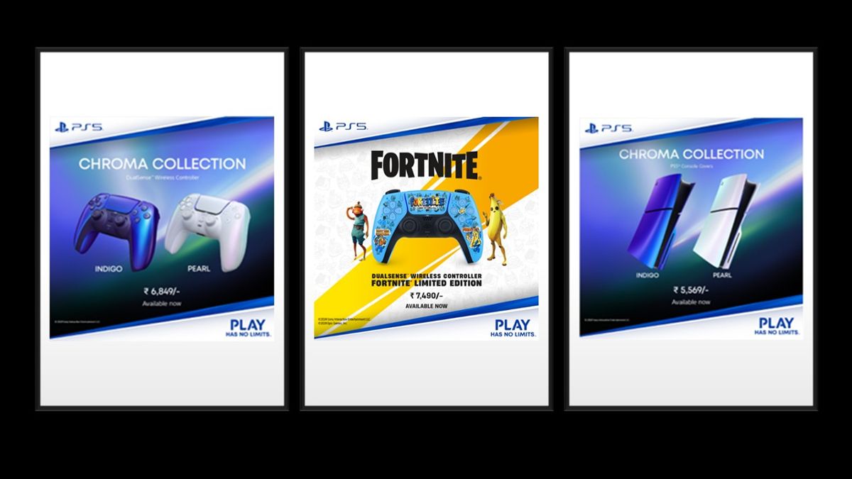 Sony PS5 Chroma Collection Accessories and Custom Fortnite DualSense ...