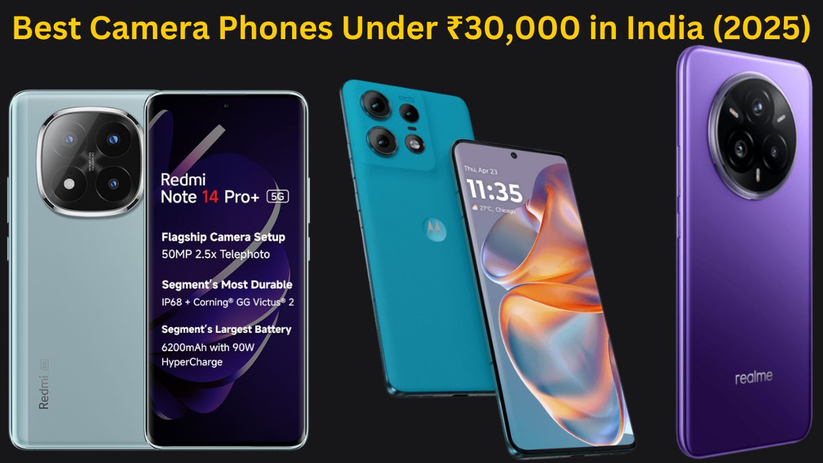 Best Camera Phones Under ₹30,000 in India (2025): Realme 14 Pro+, Redmi ...