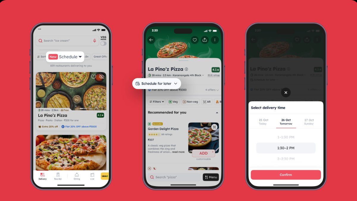 Zomato's Order Scheduling Feature Explained: Here's How You Can Order ...