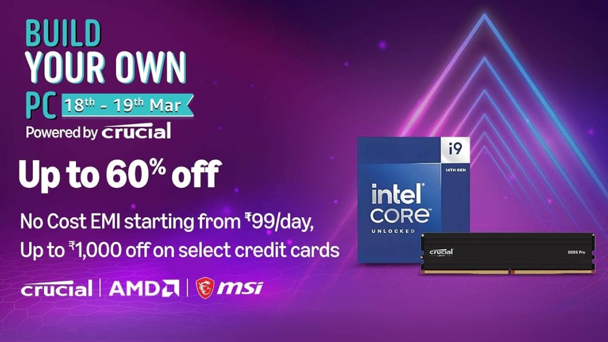 Amazon Announces Build Your Own PC Sale: Get Up to 60% Off on PC Components - Gizbot News