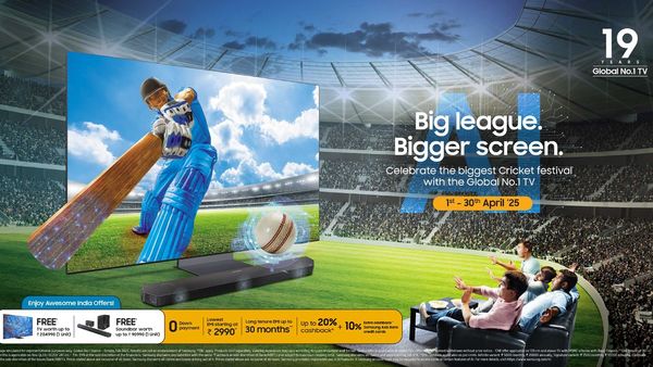 Samsung Rolls Out April-Only Offers on Big-Screen TVs During IPL 2025 ...