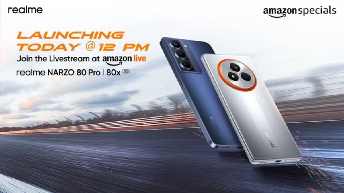 Realme Narzo 80 Pro, Narzo 80x 5G Launching in India at 12 noon Today ...