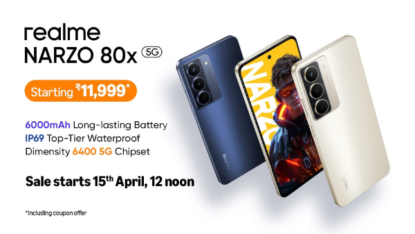 Realme Narzo 80 Pro, Narzo 80x Go on Sale in India Today via Amazon: Check Price, Specifications ...
