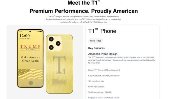 Trump T1 Phone Exposed: Missing Specs, Dubious Claims, and a Gold ...