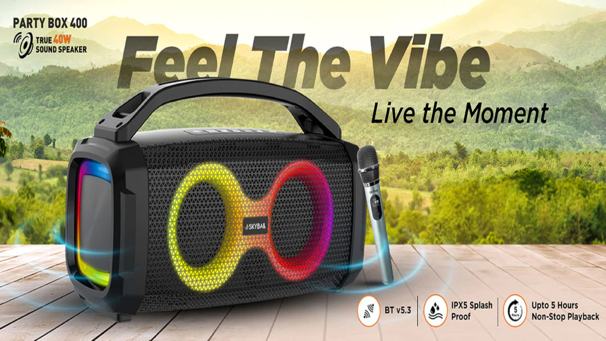 Skyball Party Box 400 speakers with 40W sound output launched in India ...
