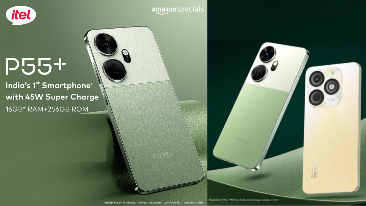 Itel Power Series Launched In India; Itel P55, Itel P55 Plus Price ...