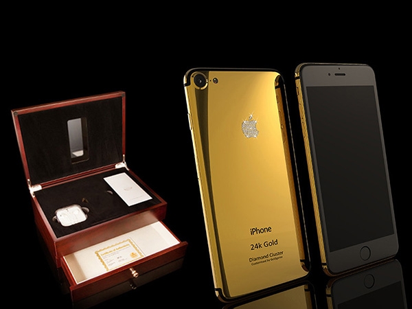 In Pics: Apple iPhone 7 Gold Diamond Cluster - Gizbot