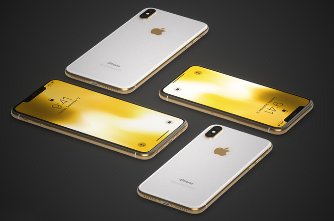 In Pics: Apple iPhone X Gold Concept Design - Gizbot