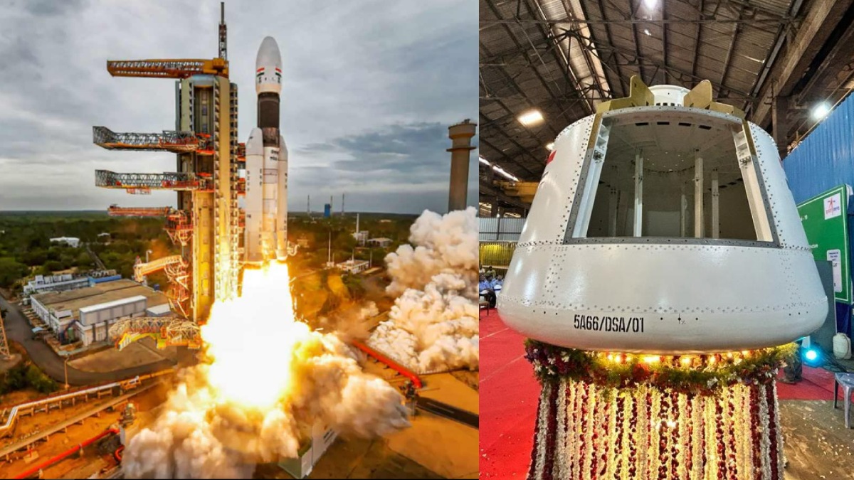 இஸ்ரோ வந்து சேர்ந்த க்ரூ மாட்யூல்.. | Gaganyaan Mission ISRO Plans To ...