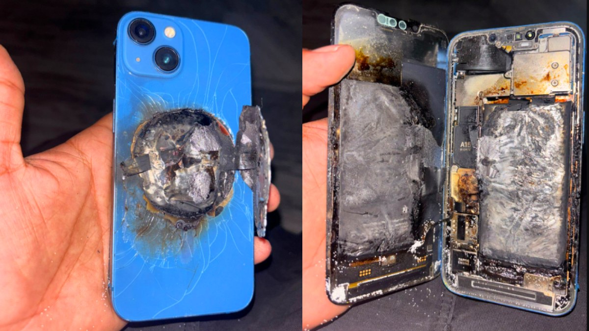 வெடித்து சிதறிய iPhone 13.. லட்ச ரூபாய் போட்டு வாங்கிய போனின் லட்சணம் ...