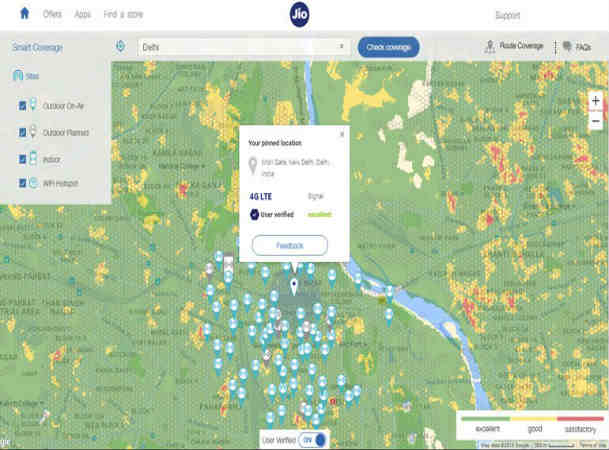 How to Check Reliance Jio 4G Tower Signal Coverage In Your Area ...