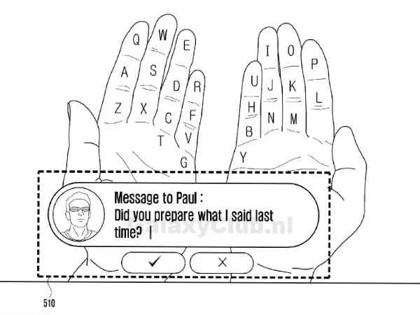 Samsung Galaxy Glass Patent Filing Points at Augmented Reality Keyboard ...