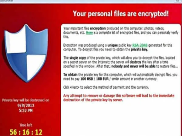 Cryptolocker Ransomware is the deadliest PC Threat Ever - Gizbot News